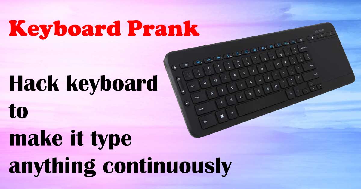 Ghost Keyboard Typing Trick - Keyboard Prank - Notepad Trick
