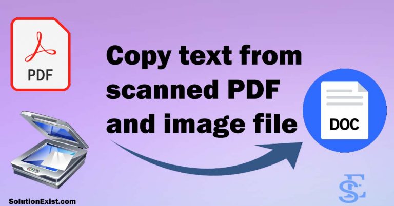 How To Convert Scanned PDF To Text Online For Free Solution Exist