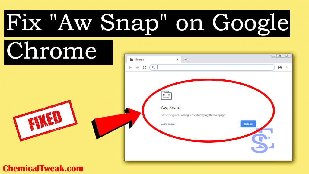 Aw Snap Error On Google Chrome Solution - Fix In Easy Steps Aw Snap Error On Google Chrome Solution - Fix In Easy Steps
